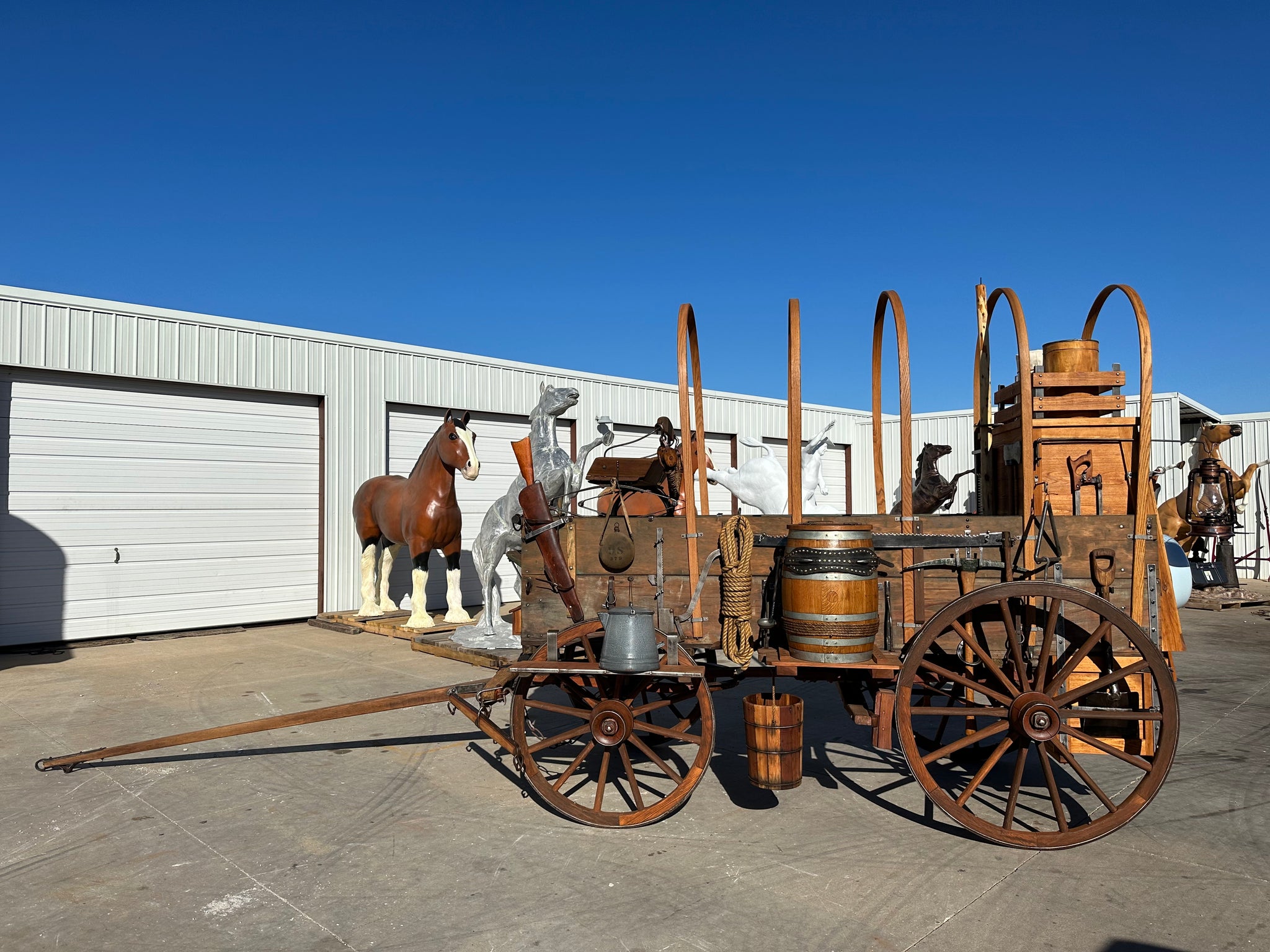 XSOLD*Outstanding High Narrow Wheel Chuck Wagon – Doyle's Wagons