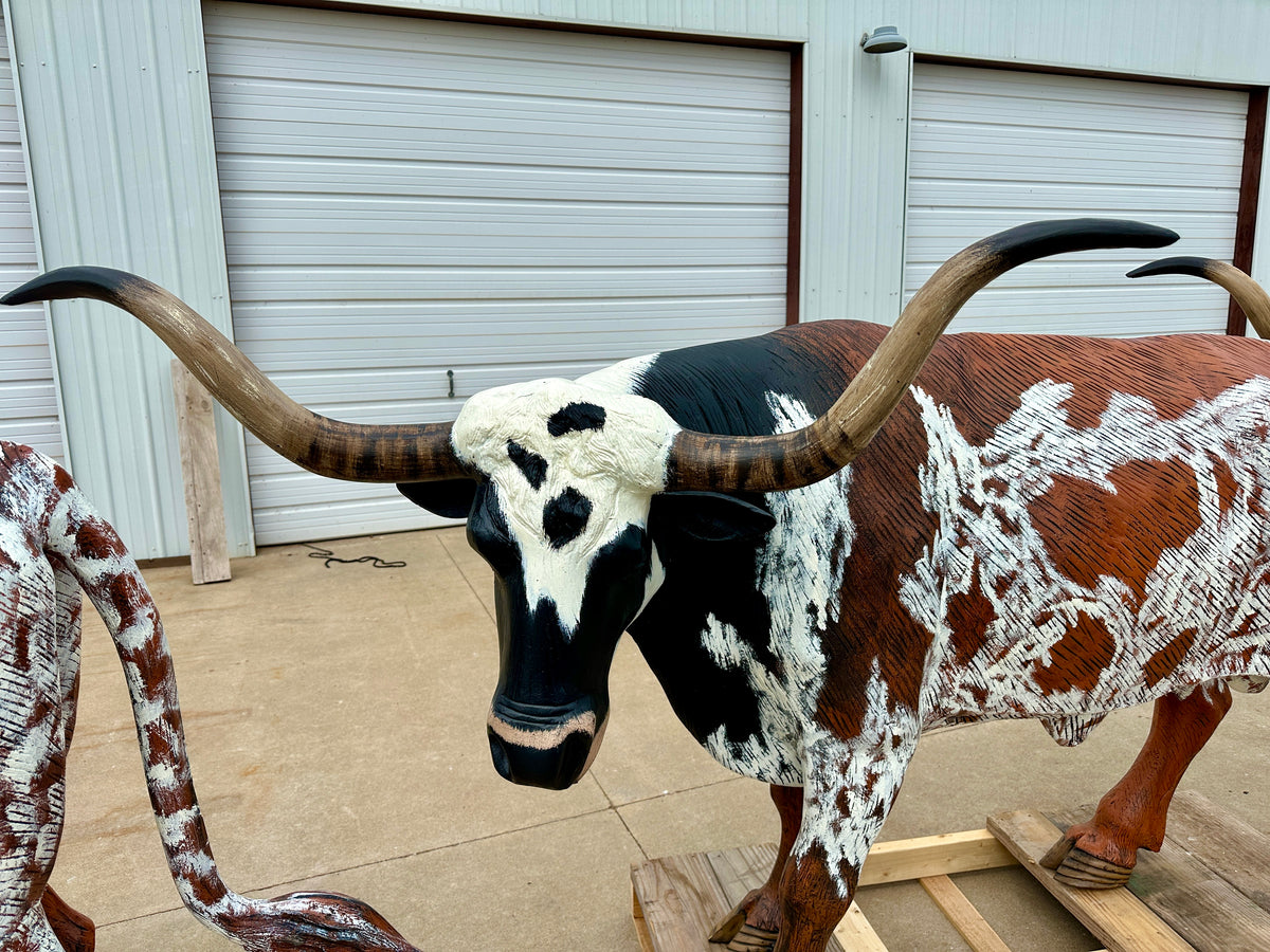 Life Size Longhorn Statue #4 – Doyle's Wagons