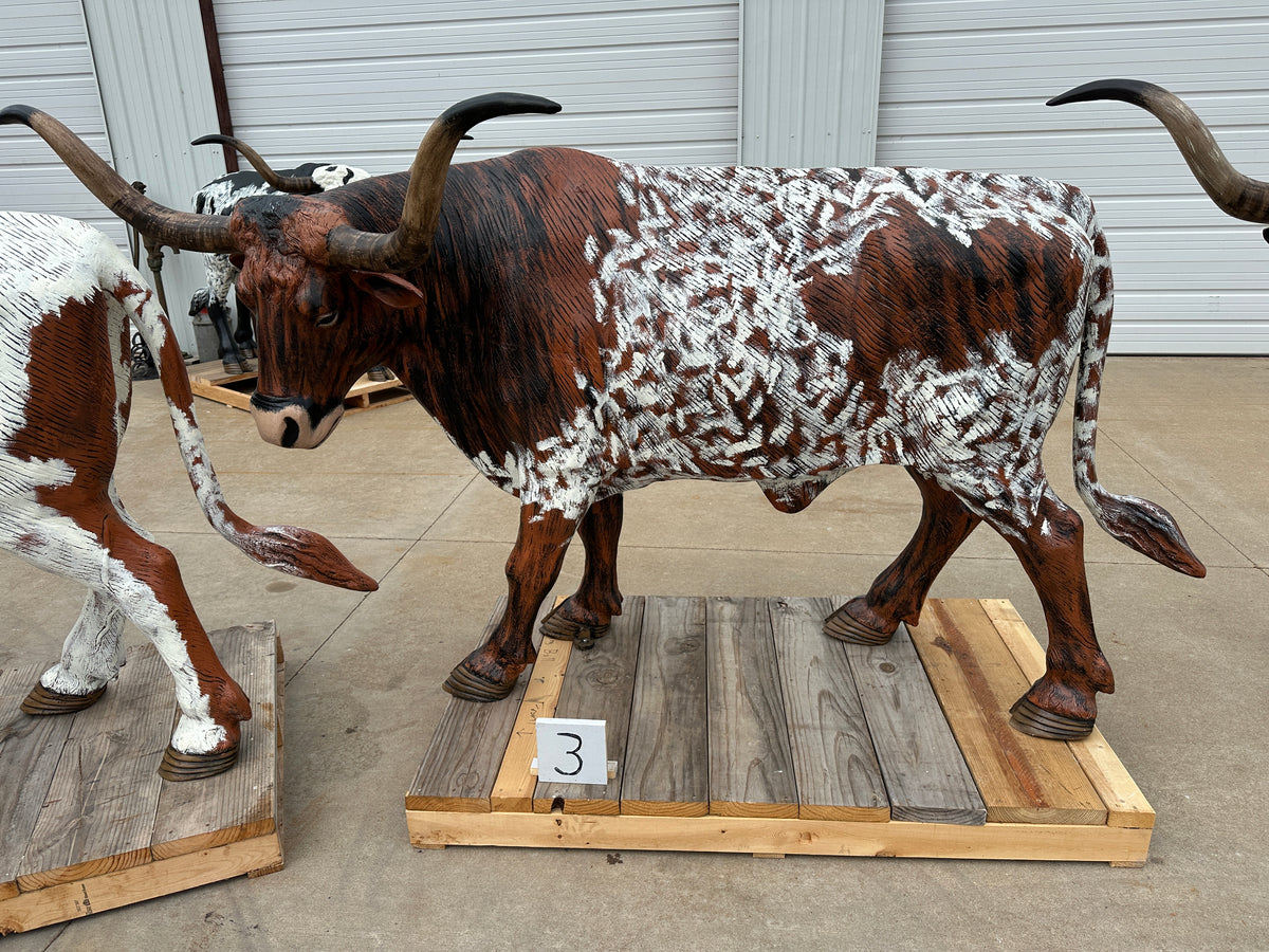 Life Size Longhorn Statue #3 – Doyle's Wagons