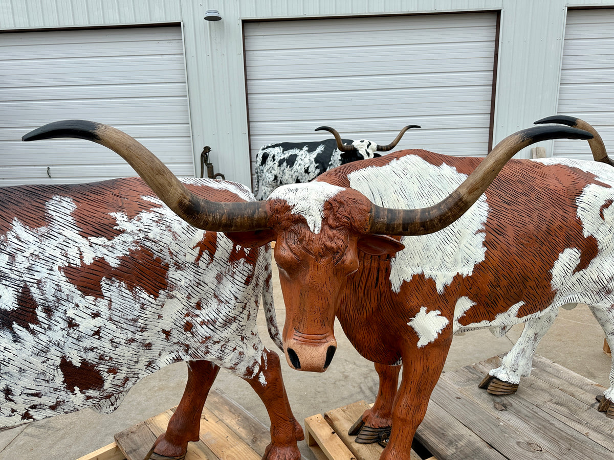 Life Size Longhorn Statue #2 – Doyle's Wagons
